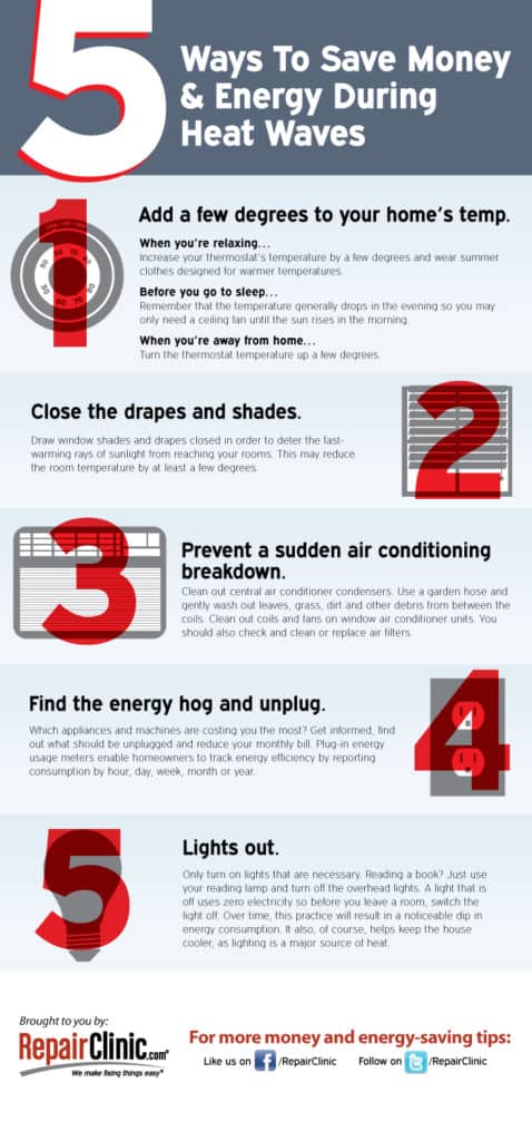 Saving Energy | 5 Energy & Money Saving Tips During Heat Waves